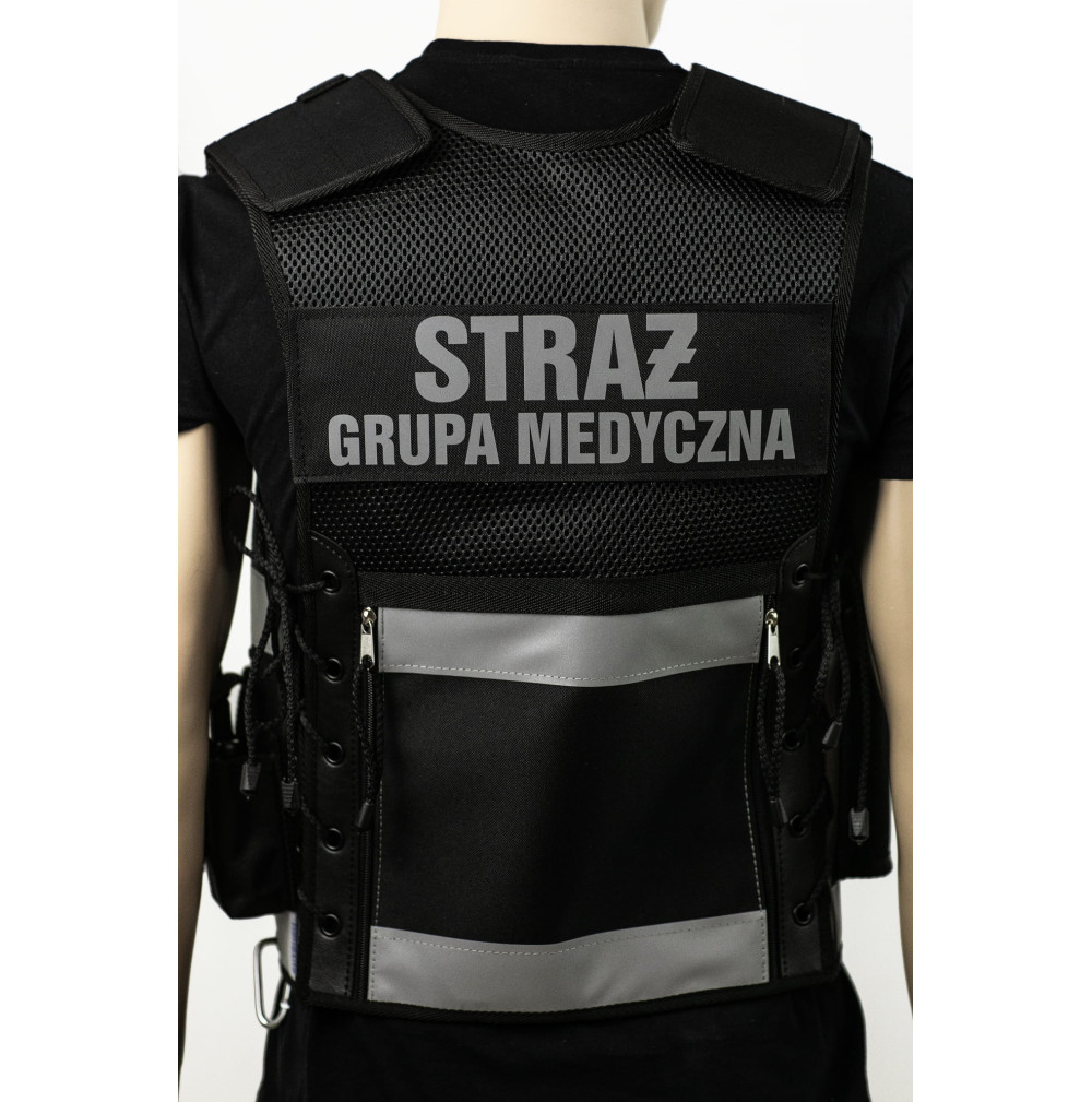 MAT-POZ | Kamizelka taktyczna STRAŻ czarna - Grupa Medyczna